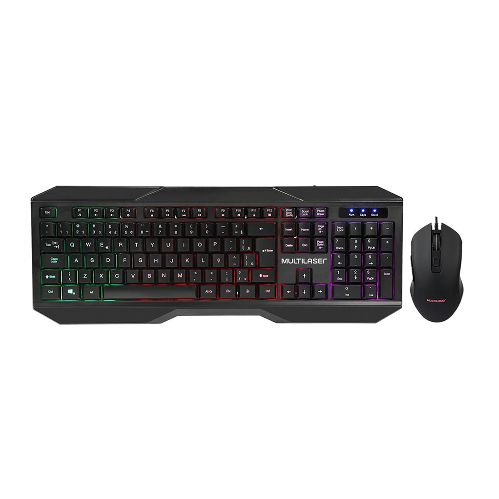 Combo Teclado y Mouse Alámbrico Gaming Multilaser – ¡FIJO tech!